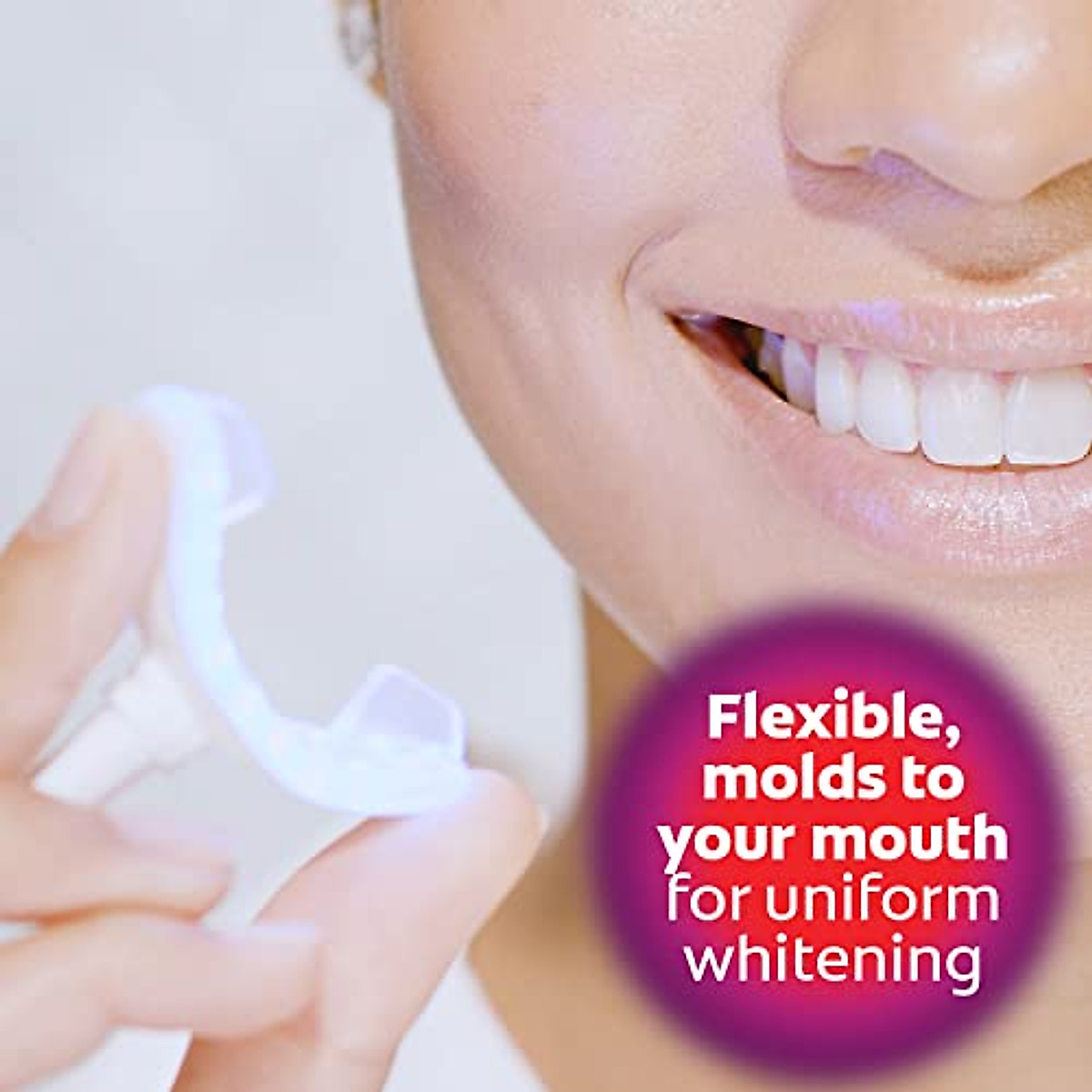 Colgate Optic White ComfortFit Teeth Whitening Kit with LED Light and Whitening Pen, LED Teeth Whitening Kit, Enamel Safe, Works with iPhone and Android