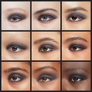 Pure Ziva Black Matte Opaque Smokey Eye Onyx Midnight Zero Jet Black Pressed Powder Single Vegan Eyeshadow; Talc, Paraben & Cruelty Free