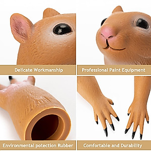 RONIAVL Animal Squirrel Finger Puppet Funny Toys, Puppet Show Theater Props, Sridiculous Weird Gag Gift Soft Odourless