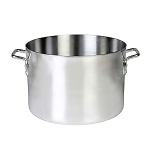 Thunder Group ALSKSU040 Sauce Pot, 40 qt, 18-1/4" dia. x 10-1/8"H, 2" handle, aluminum, mirror-finished, dishwasher safe, standard Electric, Gas Cooktop, Halogen Ready, NSF