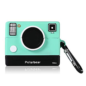 Coralogo Case for Airpods Pro 2019/Pro 2 Gen 2022 Cute, 3D Fashion Character Silicone Cartoon Airpod Skin Funny Fun Cool Keychain Design Kids Teens Girls Boys Cover Cases Air pods Pro (Green Camera)