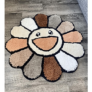 LUXAPE Murakami Rug - Handmade & Premium- 28in (70cm) - Hypebeast Rug - Hypebeast Room Decor - Living Room, Bedroom, Children Room, Door mat - Aesthetic Room Decor - Luxape Rug