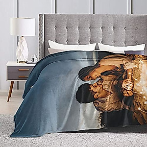 Custom Blanket with Photos Text, Personalized Blanket Customized Throw Blankets for Family Friend Father Mother Christmas Halloween Birthday Wedding Customized Gifts for Women Men 50"x40"