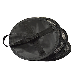 Natural Buy 9 Inch 3 Level MICRO Hanging Dry Net Indoor/Closet Drying Rack for Herbs, Organizer, Freshner - Black Mash Screen with Top-to-Bottom Zipper - Apartment Size with Zipped Storage Pouch