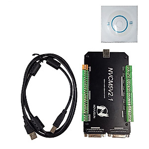 Davitu Motor Driver - CNC USB card kit NVCMV2.1 4-axis USB card 300KHz Controller 3 4 5 6-axis motion control card breakout board, 75W 24V DC - (Voltage: 3 AXIS)