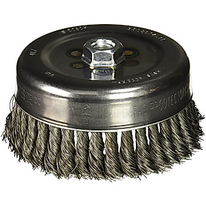 BOSCH WB511 6-Inch Knotted Carbon Steel Cup Brush, 5/8-Inch x 11 Thread Arbor