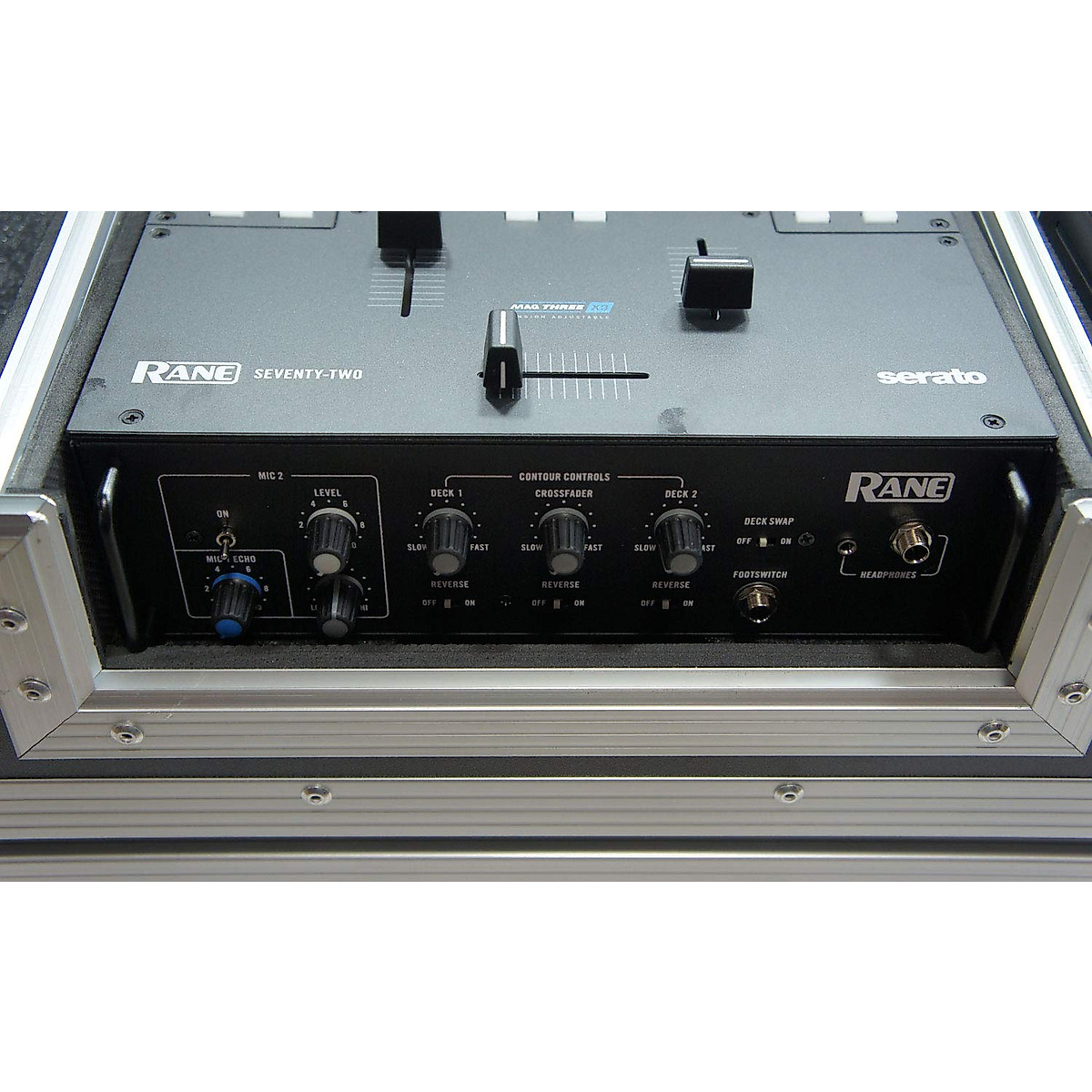 Harmony Audio HC2T1272WLT DJ Battle Coffin Compatible with (2) Rane 12 Turntables & Rane 72 Mixer - Case Only