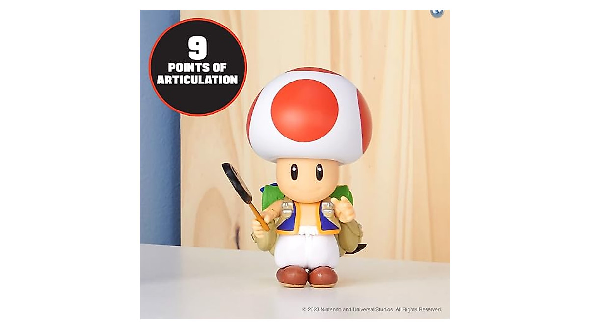 Toad Action Figure from The Super Mario Bros. Movie