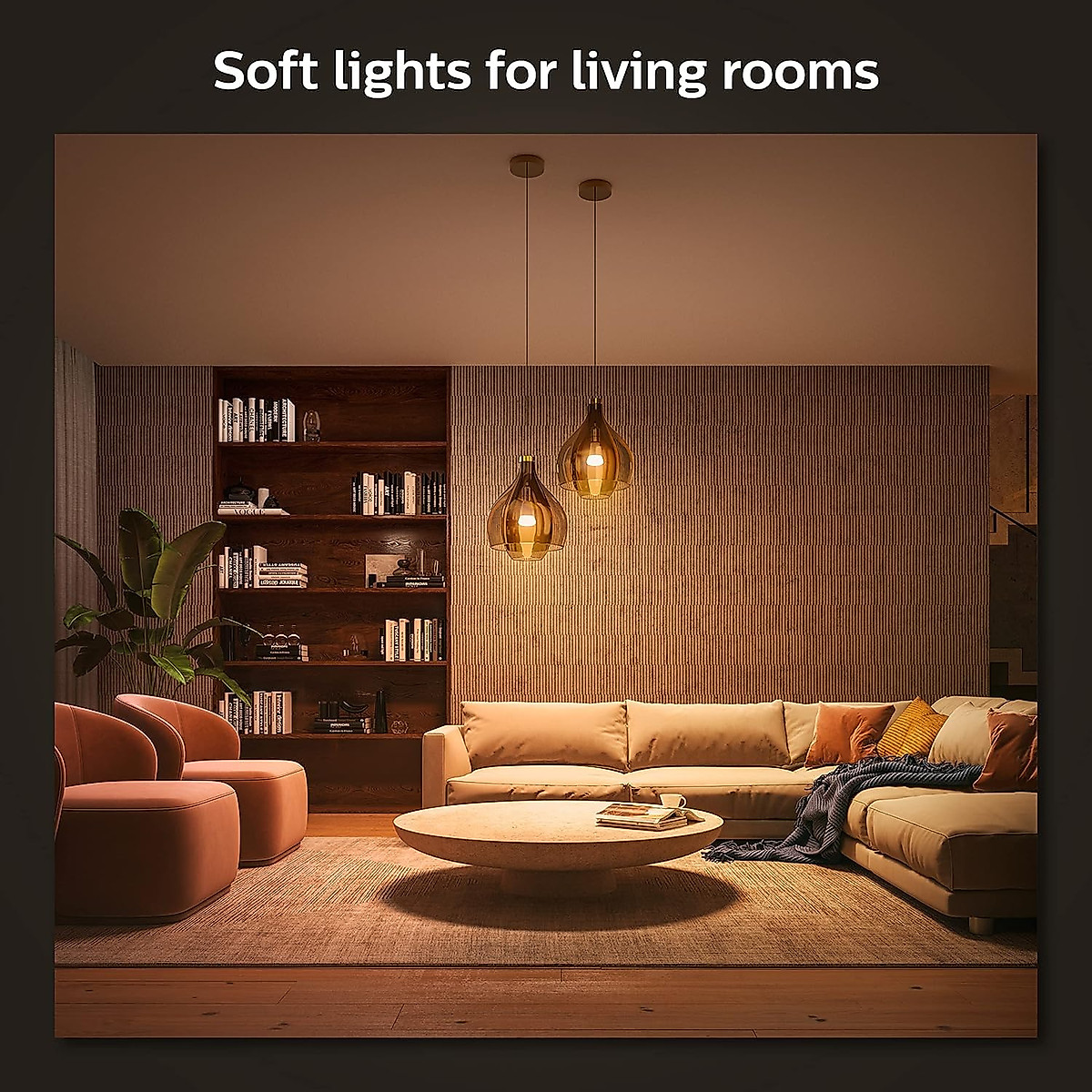 Philips Hue White A19 LED Smart Bulb, Bluetooth & Zigbee Compatible (Hue Hub Optional), Works with Alexa & Google Assistant, 2 Bulbs