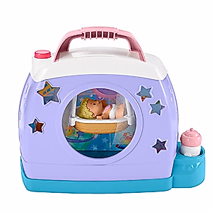 Fisher-Price Little People Cuddle & Play Nursery, portable nursery play set for toddlers and preschool kids up to age 5