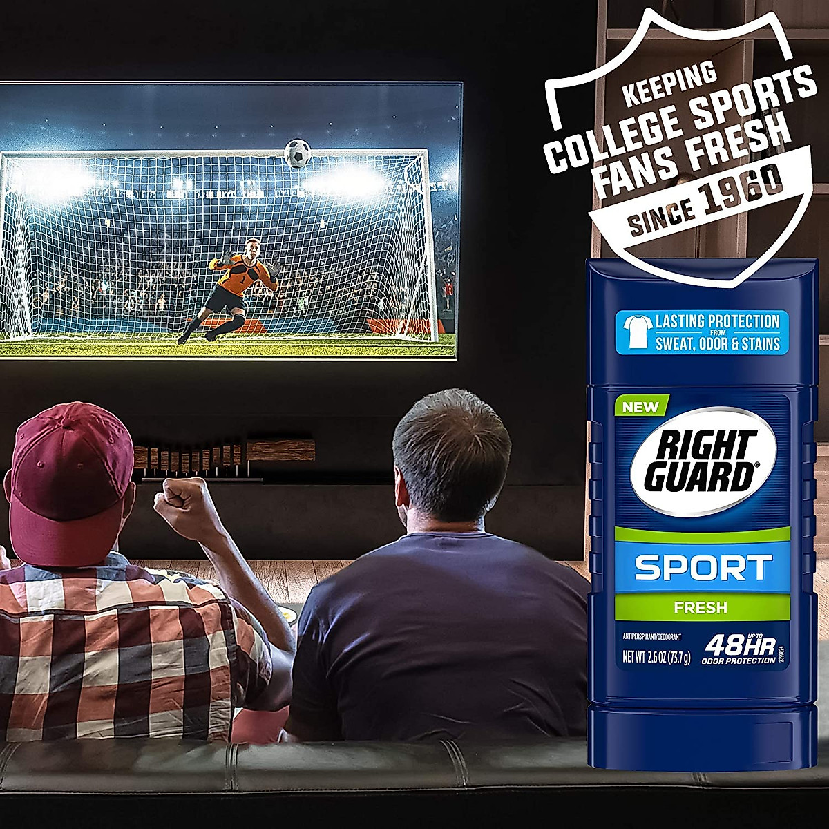 48H Antiperspirant & Deodorant Stick - Fresh Scent, Sport Invisible Solid - 2.6 oz (Pack of 4)