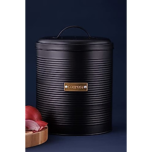 Typhoon Compost Caddy, Black/Gold, 2.5 Litre