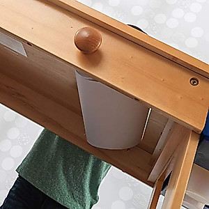 KidKraft Wooden Art Table with Drying Rack & Storage Bins, Children's Furniture - Natural, Gift for Ages 3-8