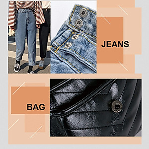 12 Sets Heavy Duty Leather Snap Fasteners Kit, 15mm Metal Snap Buttons Kit Press Studs with 4 Install Tools, Leather Rivets and Snaps for Clothing, Leather, Jeans, Jackets, Bracelets, Bags (Gold)