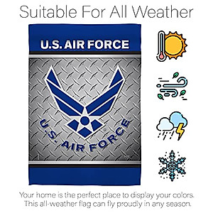 US Air Garden Flag Armed Forces USAF United State American Military Veteran Retire Official House Decoration Banner Small Yard Gift Double-Sided, 13"x 18.5", Made In USA 13 X 18.5