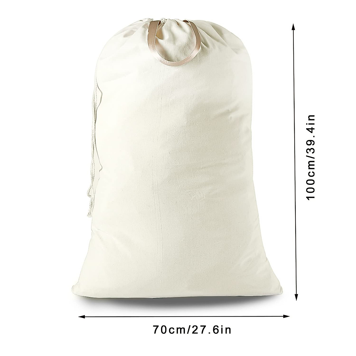 Heavy Duty Laundry Bag with Drawstring and Handle, Extra Large Travel Dirty Clothes Bag for Laundromat and Household, Durable Rip-Stop Laundry Hamper Liner, 8 Solid color(28 x 40 Inch) by SANFERGE