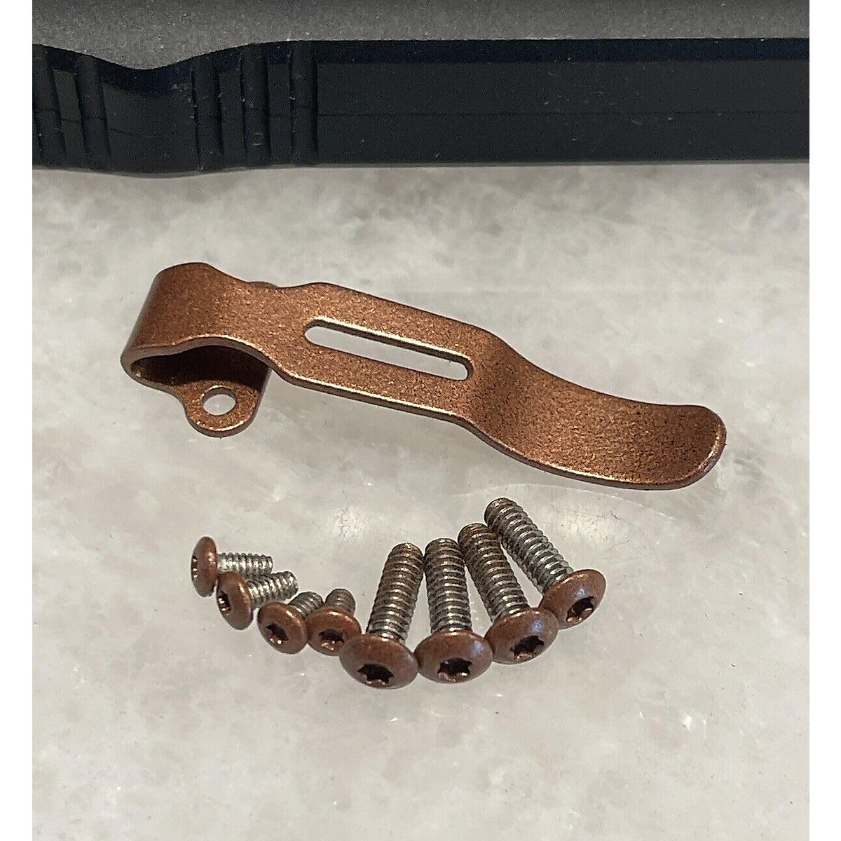 Copper Pocket Clip & Torx Screws For Streamlight Wedge 88810 88811 Flashlight