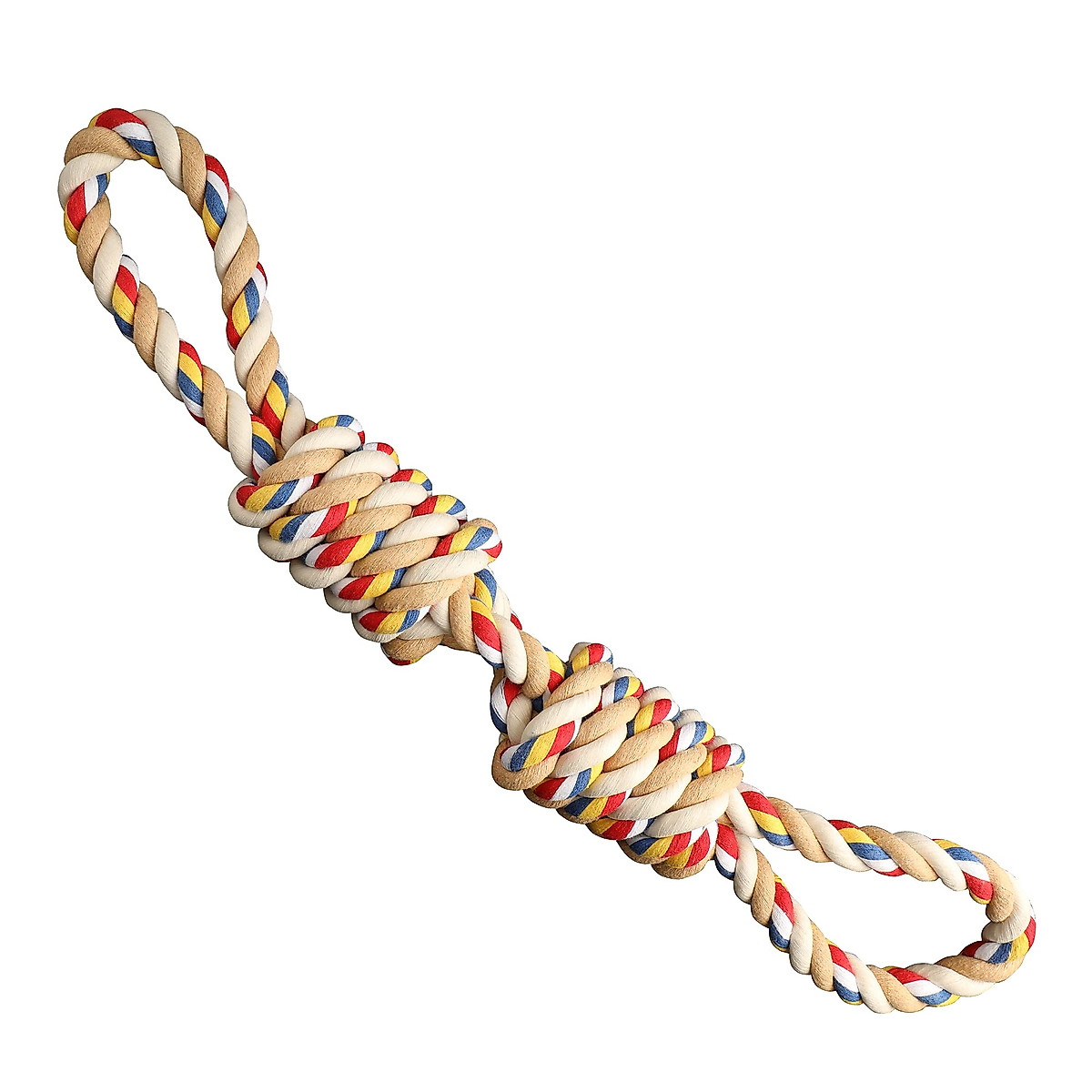 YARCHONN Rope Toys for Large Strong Dogs, Durable Sturdy 2-Knots Rope, Tough Dog Chew Toy Interactive Rope Toy for Large Medium Breeds Aggressive Chewers