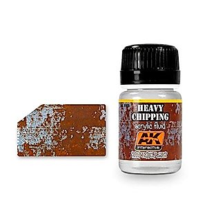 AK-Interactive AK 089, Heavy Chipping Effects Acrylic Fluid - 35 ML / 1.18 Fl.Oz Jar - Model Building Paints and Tools # AK-089