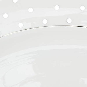 Kate Spade New York Larabee Road Platinum 16" Ovalplatter, 4.05 LB, Metallic