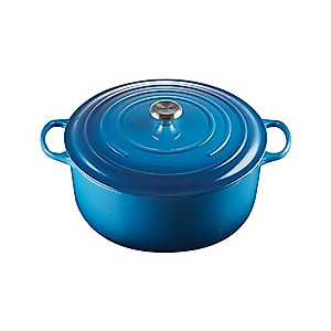 Le Creuset Enameled Cast Iron Signature Round Dutch Oven, 13.25 qt., Marseille