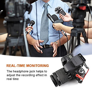 RELACART Wireless Lavalier Microphone System, Mi1 2.4GHz Wireless Lapel Mic with 1 Transmitter, 1 Receiver and 1 Lavalier Microphone Compatible with DSLR, Camera, Camcorder, Smartphone, iPhone