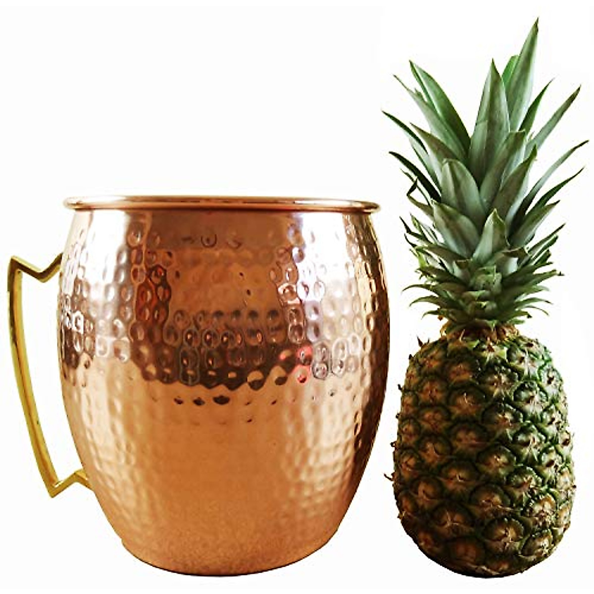 Pure Hammered Copper Ice Bucket with Tongs - 1.3 Gallon Champagne and Wine Bucket Cooler - 5 Quart Ice Buckets for Parties by Lifestyle Banquet