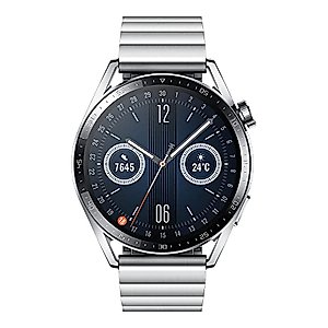 HUAWEI Watch GT 3 (46mm) GPS + Bluetooth Smartwatch (Elite Steel) - International Version, (OB02819)