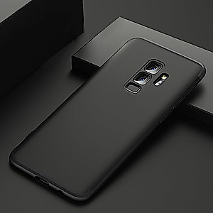 MuZiFei Case for Galaxy S9 Plus, 3-in-1 Ultra-Thin Slim Hard PC Case Cover Anti-Scratches 360 Degree Full Body Protective Cover Compatible with Samsung Galaxy S9+ Plus 6.2“ (Black)