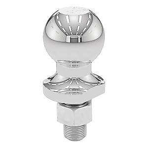 CURT 40001 Chrome Trailer Hitch Ball, 2,000 lbs, 1-7/8-Inch Diameter, 3/4 x 1-5/8-Inch Shank