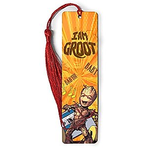 Bookmarks Metal Ruler Baby Bookography Groot Measure Tassels Bookworm for Book Markers Lovers Reading Notebook Bookmark Bibliophile Gift