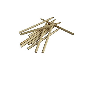 KingSeal Natural Bamboo Wood Candy Apple Skewers, Sticks, 5.5 Inch x 6.5mm diameter, Bulk Pack, Blunt Point for Safety - 1 Box of 1000 Count