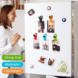 Jetmore 10 Pack Chip Clips Magnetic Clips, Multipurpose Bag Clips, Refrigerator Magnet Clips Chip Clip, Clips for Food Packages, Chip Clips Bag Clips Food Clips, Bag Clips for Food Storage