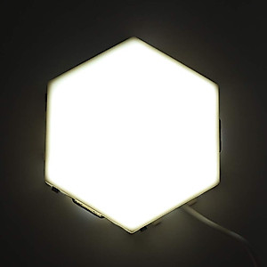 Hexagon Lights, Hexagon Led Lights, Hex Lights for Wall Led Light Wall Panels for Living Room, Bedroom, Led Wall Decor, 100V-240V (5 Lights with Power Supply EU Plug)