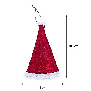 Oyalma Mini Christmas Hats Ornaments Felt Christmas Tree Pendant Festival Year Christmas Decoration for Home Navidad-70872