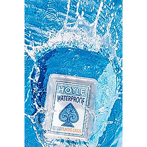 Hoyle Waterproof Playing Cards, Clear, 1 Deck