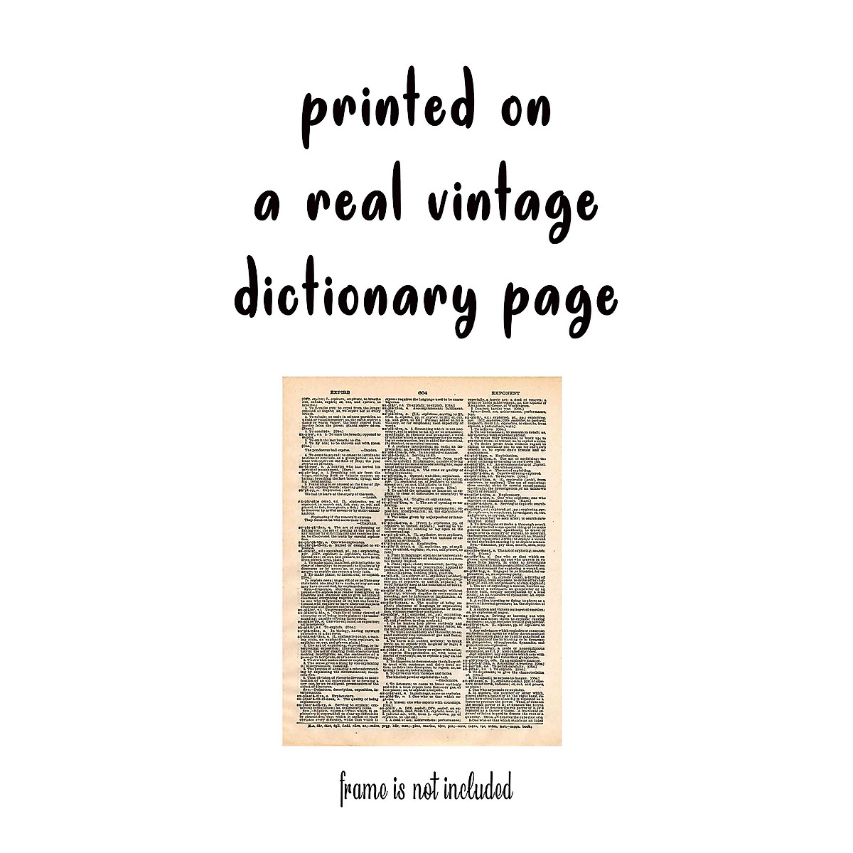 Beauty and the Beast - Cogsworth Decor - 4 piece set - Belle Quote - Dictionary Art Print Quotes and Sayings Print - UNFRAMED 8 X 10 inches