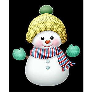 Personalized Snowman Family Pillow Custom 1-9 Name Pillows Merry Christmas Throw Pillow Art Decor Christmas for Gifts(Snowmen Family)