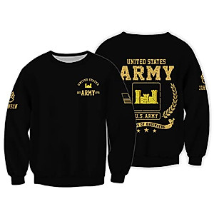 Personalized Army Shirt, Custom Rank Veteran Shirts for Men/Women, US Army Shirt Military Tshirt/Polo/Sweatshirt/Hoodie S-5XL