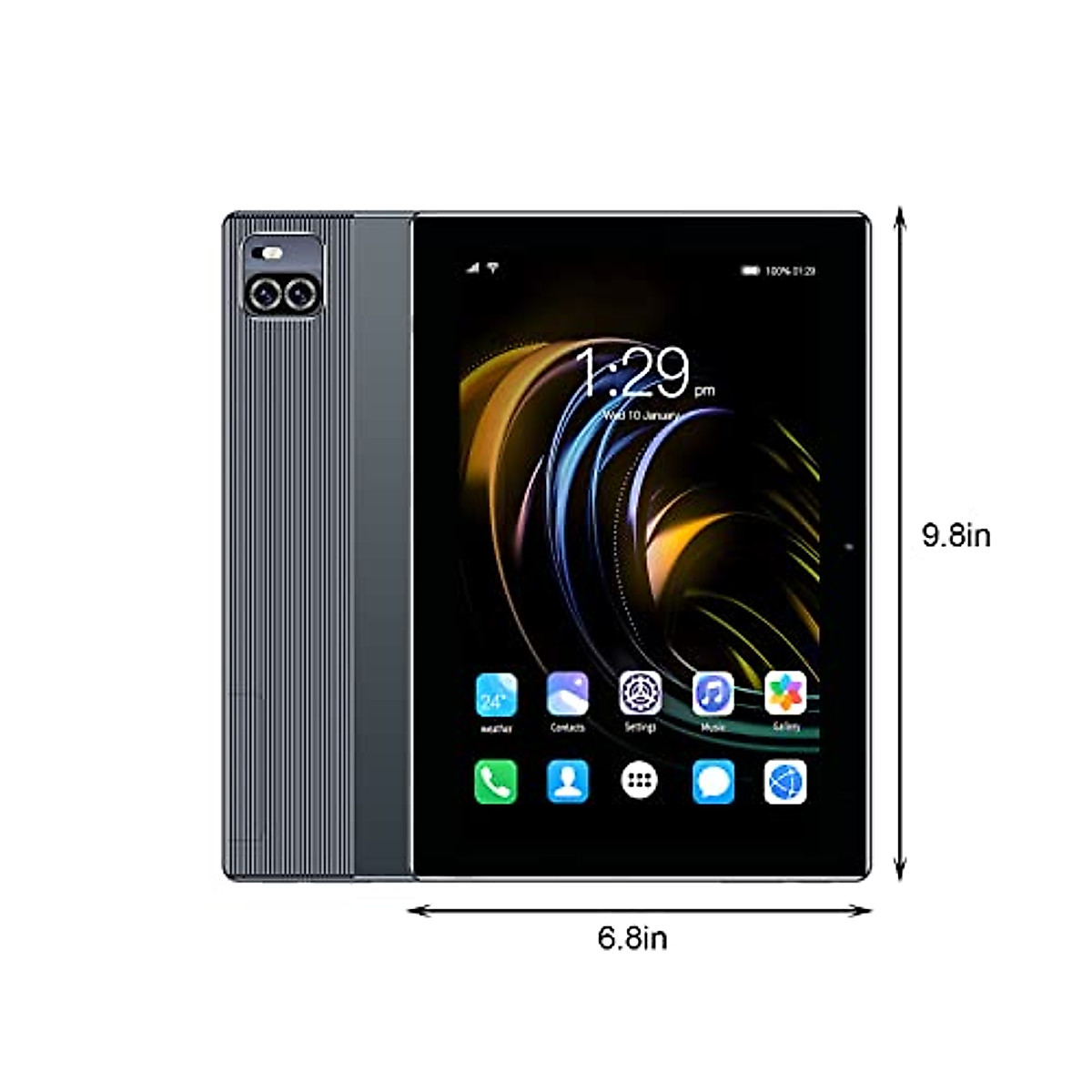 New 10.1 Inch Ultra-Thin HD Tablet WiFi Bluetooth Android 10 Core Voice Call Game Tablet Supports SIM Communication Function, Front and Rear Dual Cameras