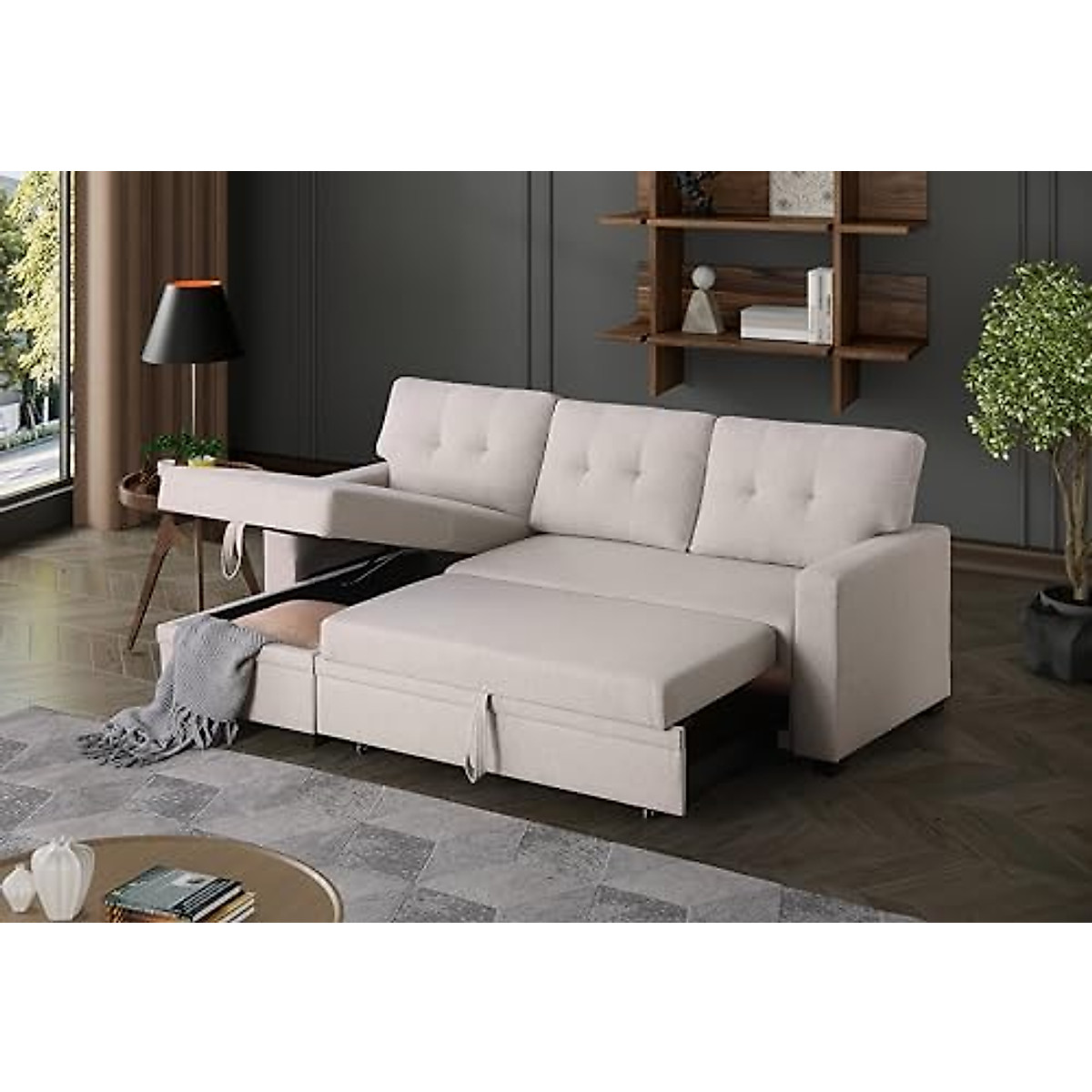 Devion Furniture Cendol Sofabed, Beige