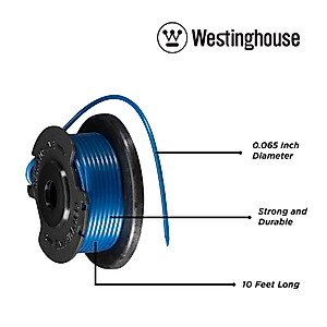 Westinghouse Outdoor Power Equipment 065" Single Feed String Trimmer Line Replacement Spool, One Pack