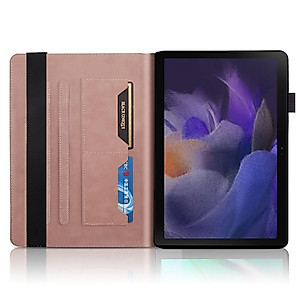Stand Tablet Cover Compatible With Samsung Galaxy Tab A8 10.5-Inch 2021 (SM-X200/X205/X207) PU Leather Case Flip Wallet Protective Cover Tree Of Life Tablet Case Card Slot Tablet PC Cover ( Color : Ro