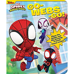 Marvel Spider-man - Spidey and His Amazing Friends - Go-Webs-Go! Interactive Book and 5-Sound Wristband - PI Kids