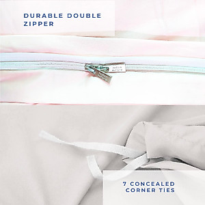 Kotton Culture 600 Thread Count Pinch Pleated 3 Piece Duvet Cover Set 100% Egyptian Cotton Breathable All Season Comforter Cover with Zipper Closure & Corner Ties (Cream, Oversized King)