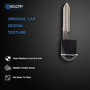 ECCPP 1X Uncut Ignition Key Fob 07-13 for Nissan 370Z for Altima for Armada for Cube for Maxima for Murano for Infiniti EX35 FX35 FX50 G35 G37 M35 M45 QX56 CWTWBU618 CWTWBU619 CWTWBU624