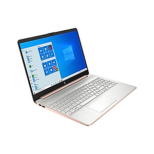 HP 15.6" FHD Laptop Computer, AMD Ryzen 5-5500U Processor(Beats i7-1065G7), 16GB RAM, 512GB PCIe SSD, AMD Radeon Graphics, HD Webcam, HDMI, Bluetooth, Wi-fi, Win10, Gold, 32GB USB Card (Renewed)