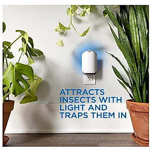 MELTINK ZEVO Indoor Flying Insect Trap for Fruit Flies, Gnats, and House Flies (1 Plug-in Base + 3 Refill Cartridge)