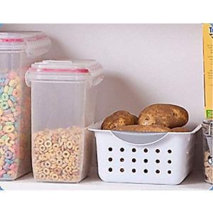 Sterilite 16228012 Small Ultra Plastic Storage Organizer Basket, White (36 Pack)