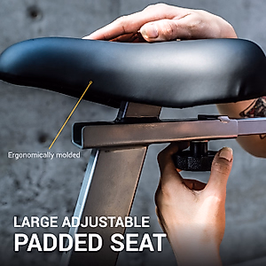 XTERRA Fitness AIR350 Air Bike Ergonomic Design, Comfortable Padded Seat, Heavy Duty Fitness Bike